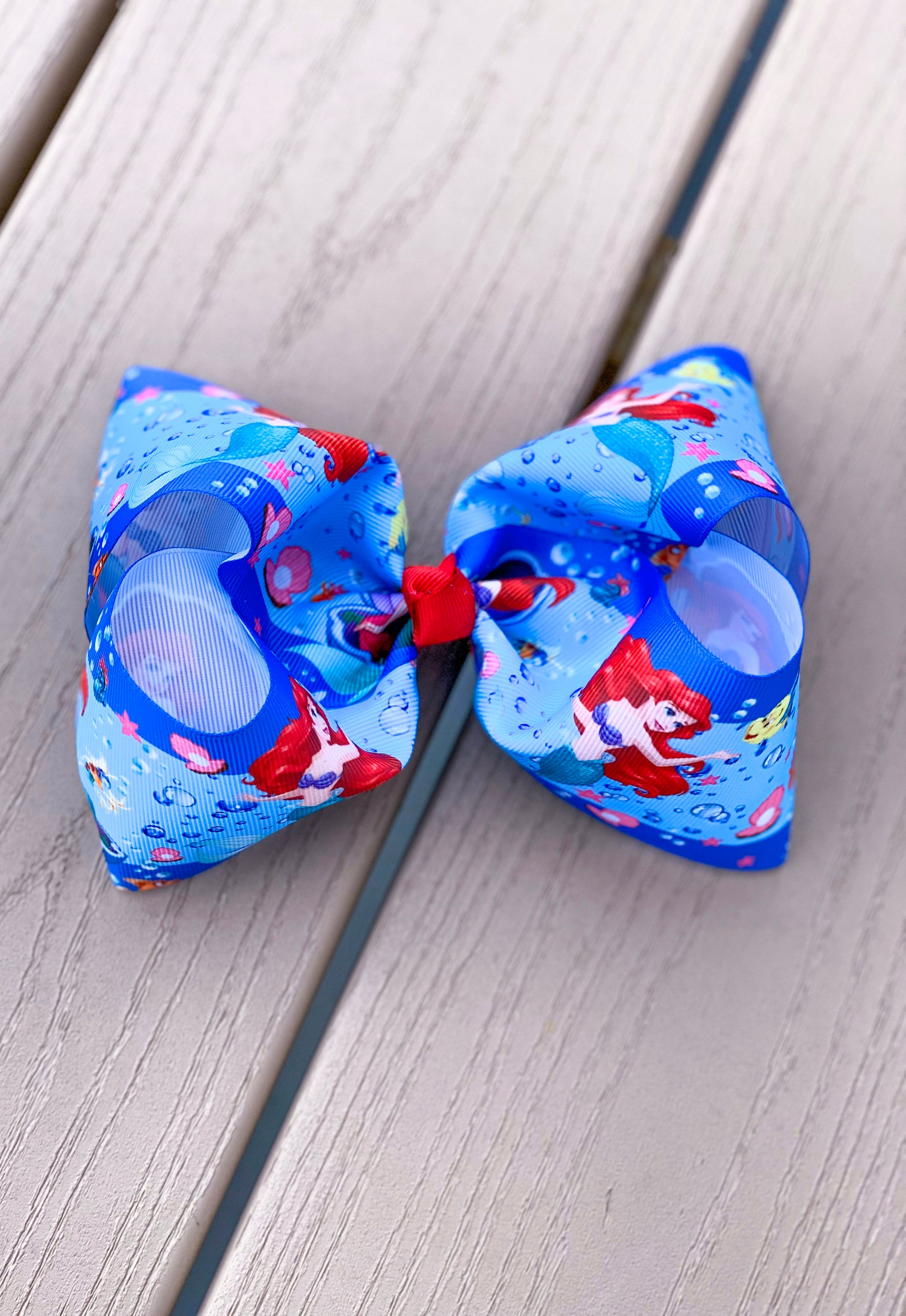 Blue Hair Bow Ariel