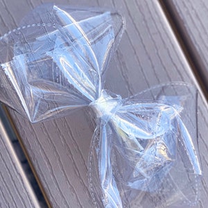 Waterproof BOW, Large Pool Bow, Water Bow, Jelly Hair Bow, Party Bow ...