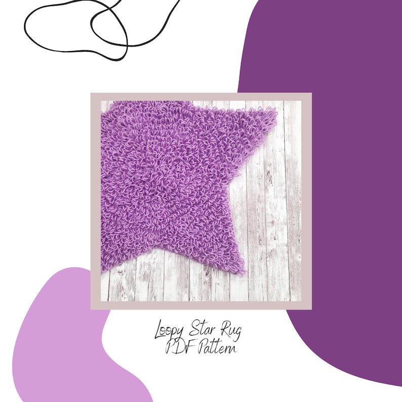 PDF DIGITAL DOWNLOAD: Loop Star Rug - Etsy