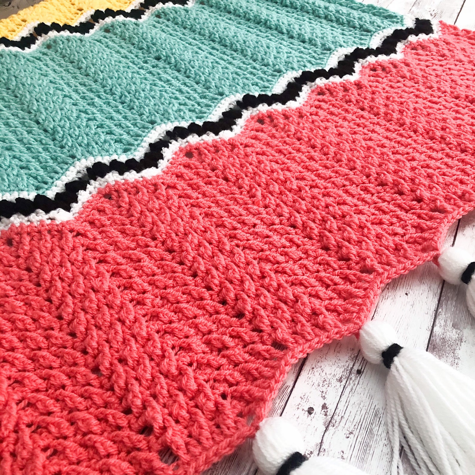 Rippled Alpine Pattern PDF DIGITAL DOWNLOAD - Etsy