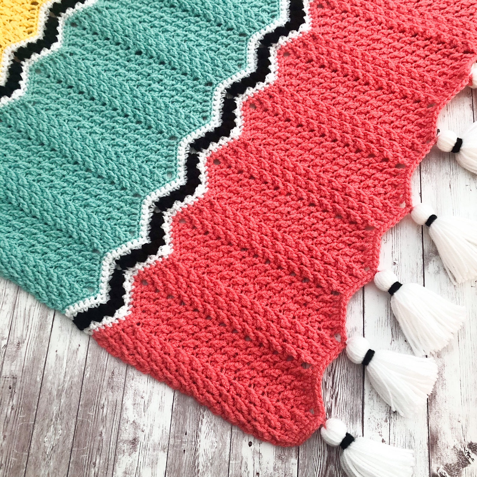 Rippled Alpine Pattern PDF DIGITAL DOWNLOAD - Etsy