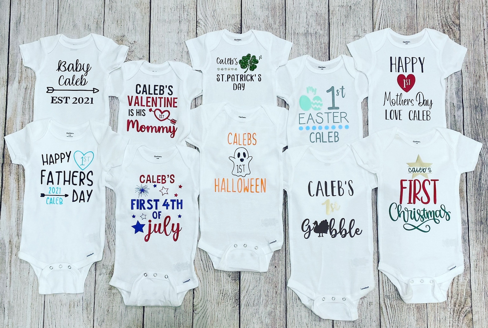 My First Onesie Set. Holiday Onesie Bundle. Baby Shower Gift - Etsy