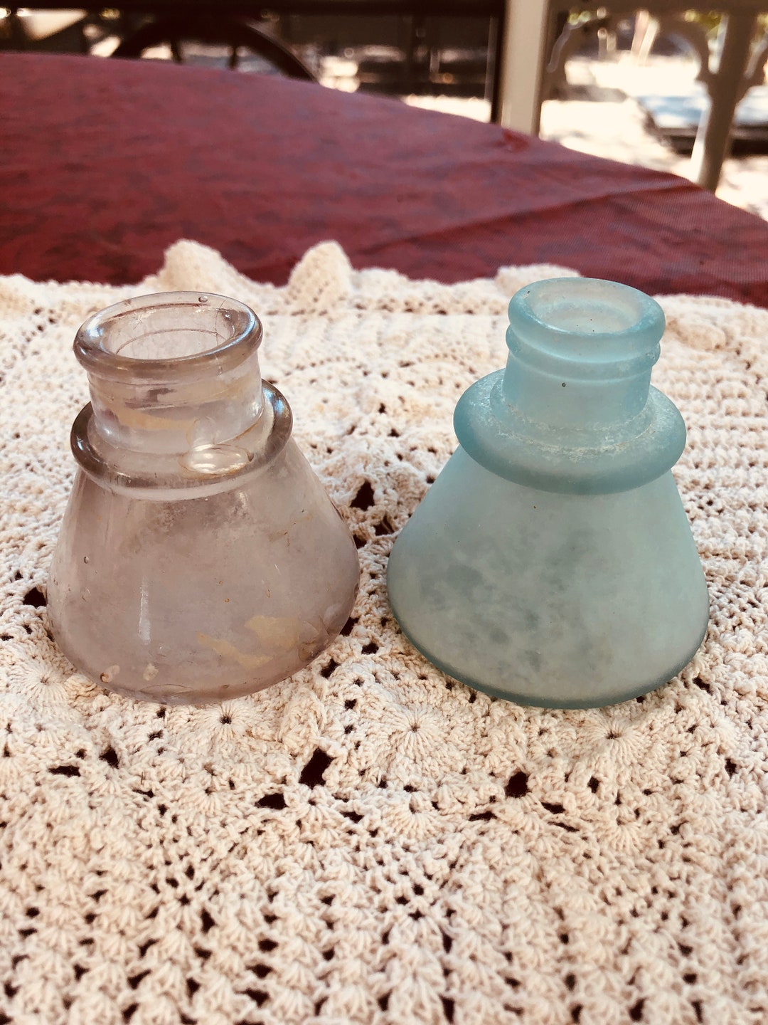 Two Vintage Carter's Ink Bottles/antique Bottles - Etsy