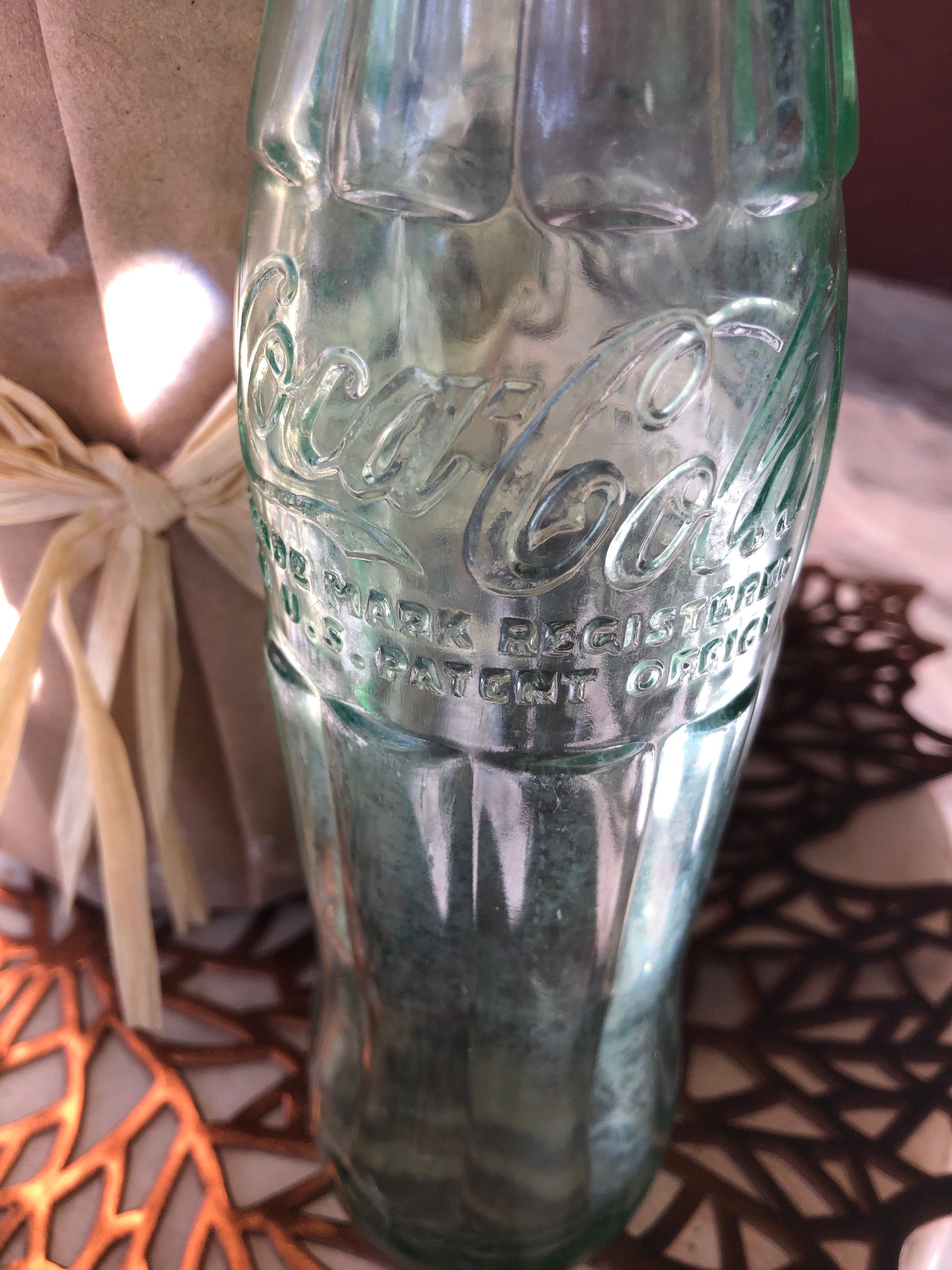 Vintage Coca-cola Bottle/embossed Lettering - Etsy