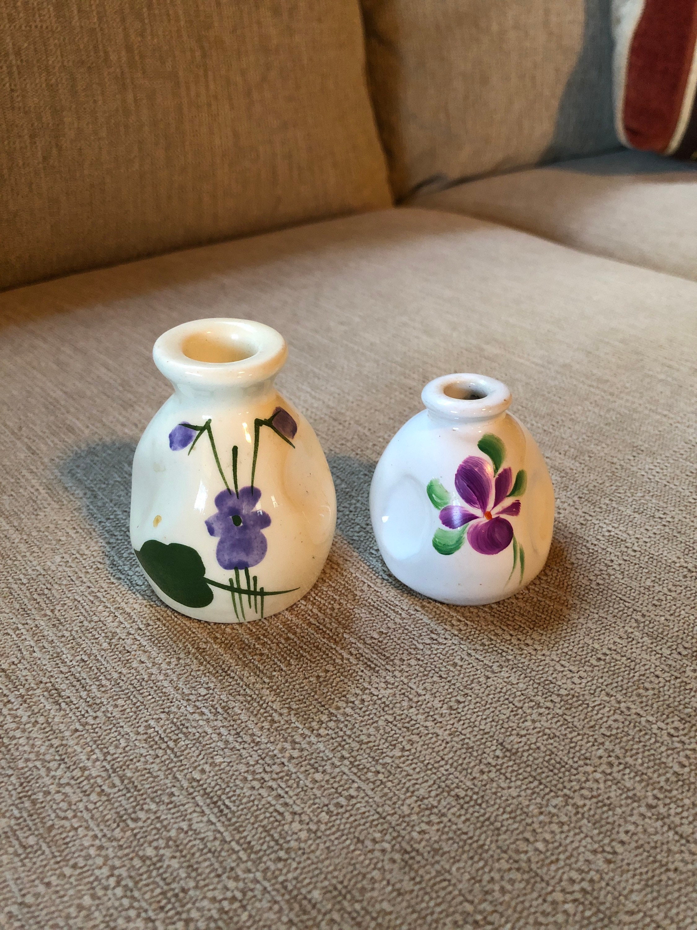 Six Vintage Devon Violets Bottles/perfume/toilet Water/vases/pottery - Etsy