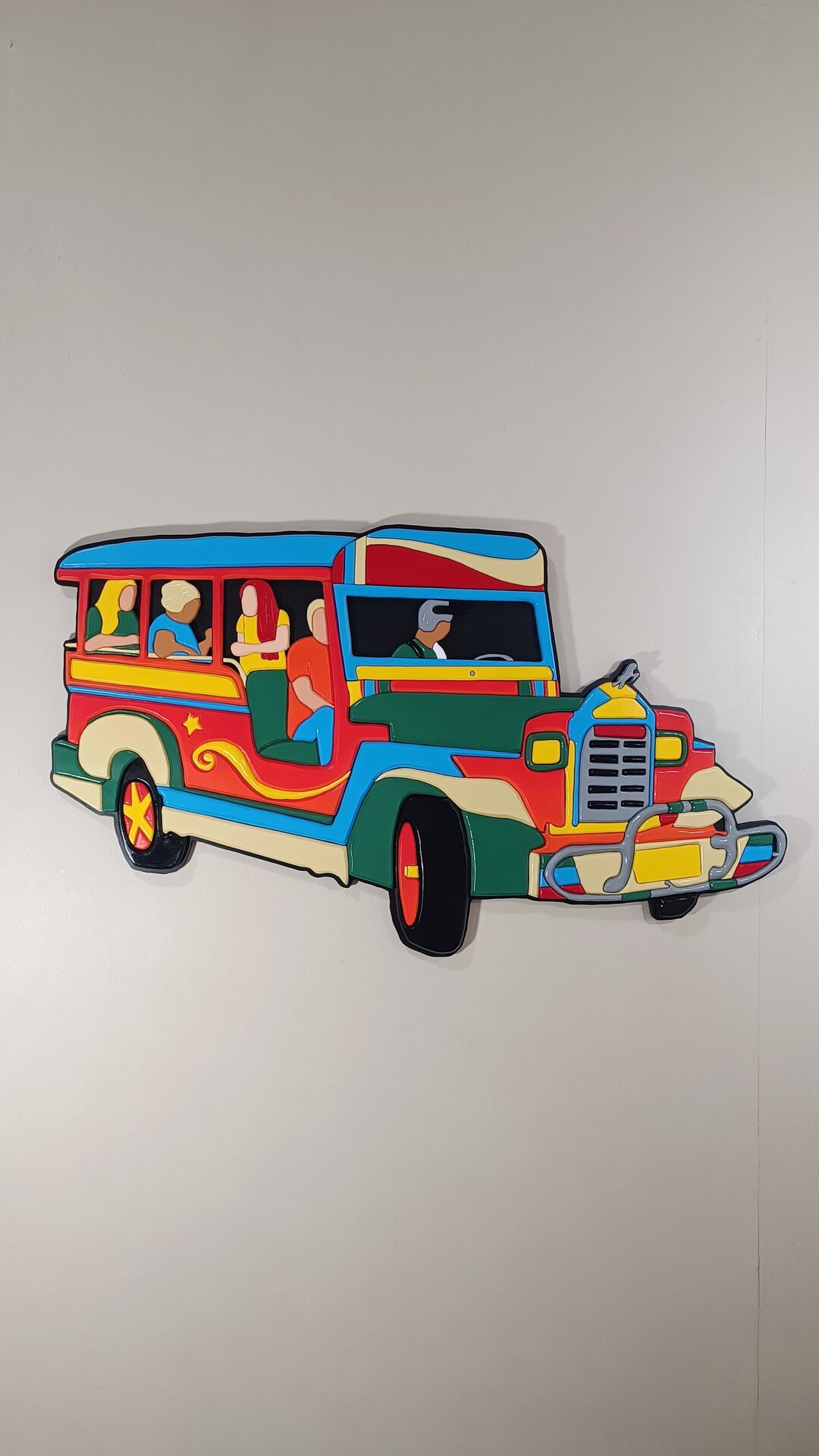 The Jeepney Wooden Wall Art, One of a Kind Home Decor. - Etsy