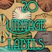 20 Printable Blank Vintage Labels Instant Download - Etsy