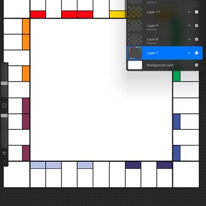 Monopoly, Sorry!, Trouble,and Ludo PROCREATE Board Game Template Bundle ...