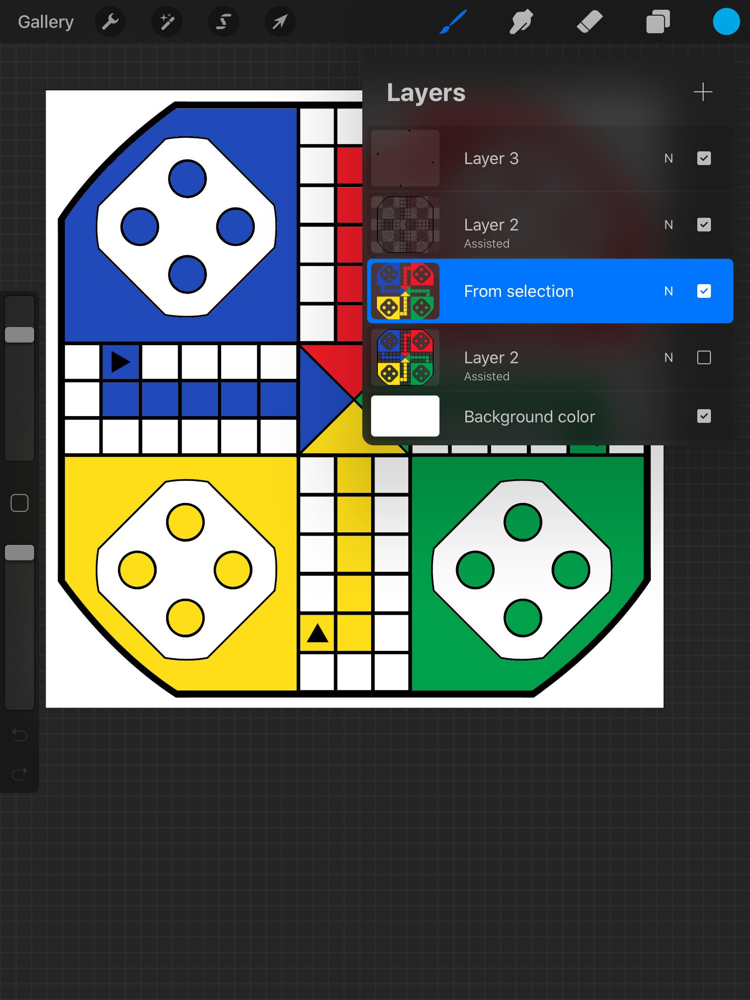 Monopoly, Sorry, Trouble,and Ludo PROCREATE Board Game Template Bundle ...