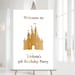 PRINCESS CASTLE Welcome Sign Personalized Princess Castle Party ...