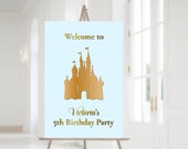 PRINCESS CASTLE Welcome Sign Personalized Princess Castle - Etsy