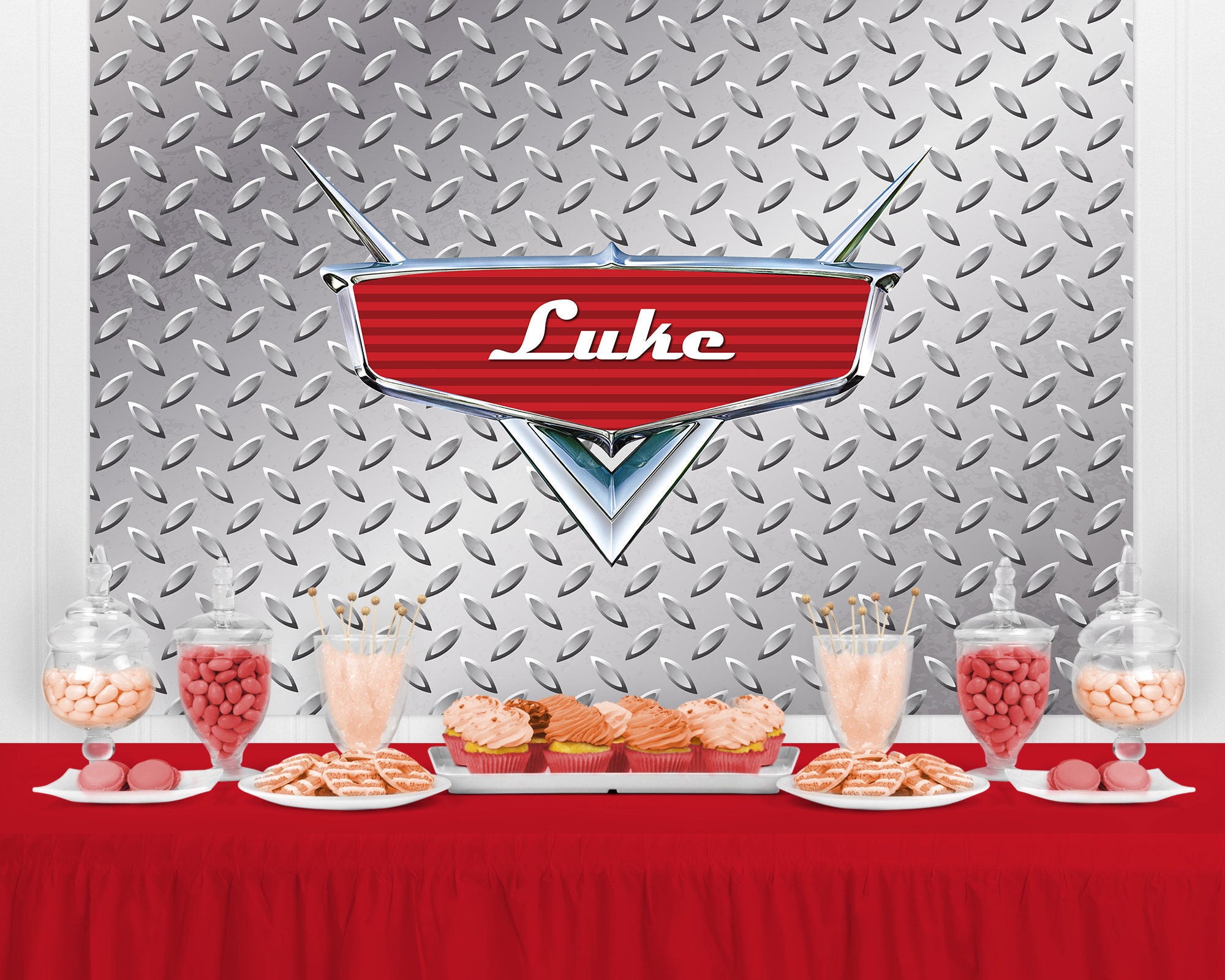 CARS Inspired Personalized Birthday Backdrop Birthday Party - Etsy