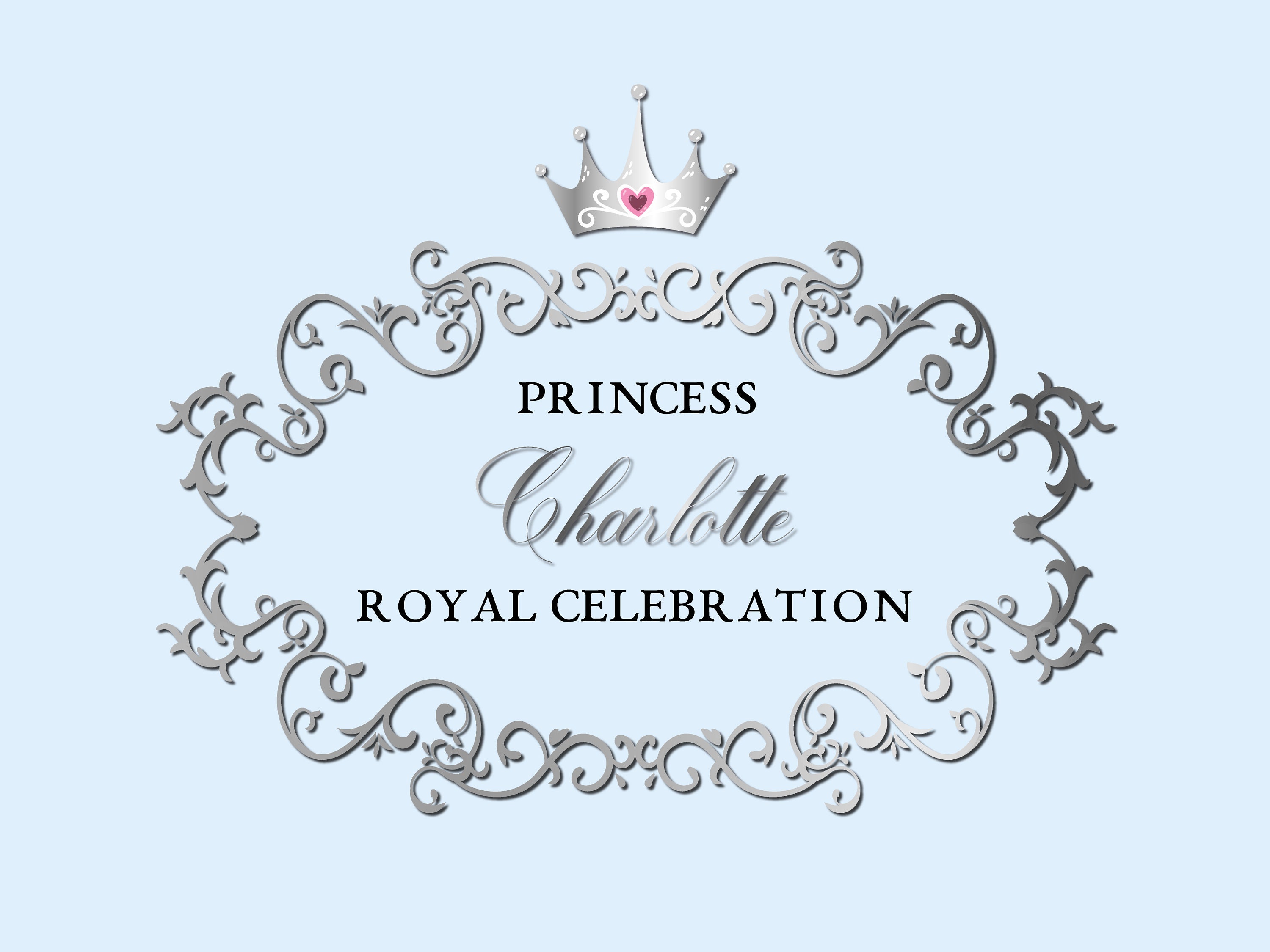 PRINCESS Personalized Birthday Party Backdrop Royal Princess - Etsy
