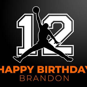 BASKETBALL Birthday Party Backdrop Basketball Birthday Party | Etsy