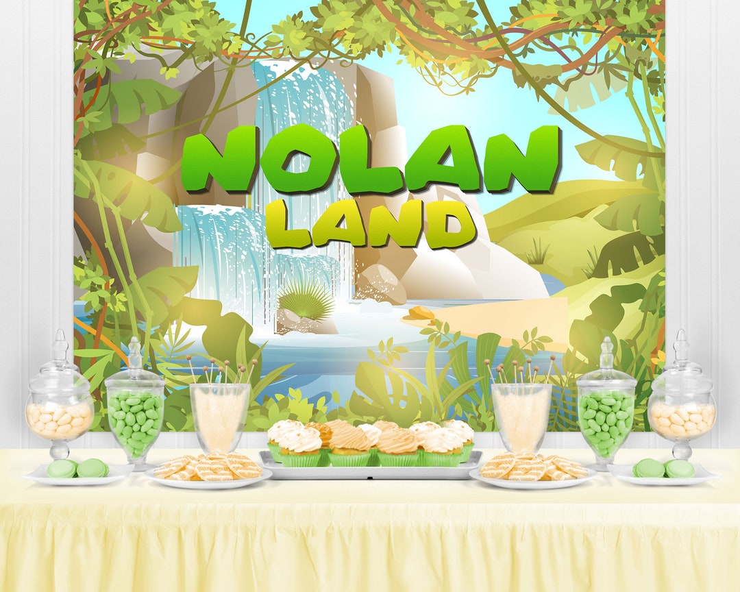 DINOSAURS Birthday Party Backdrop Dino Birthday Party - Etsy