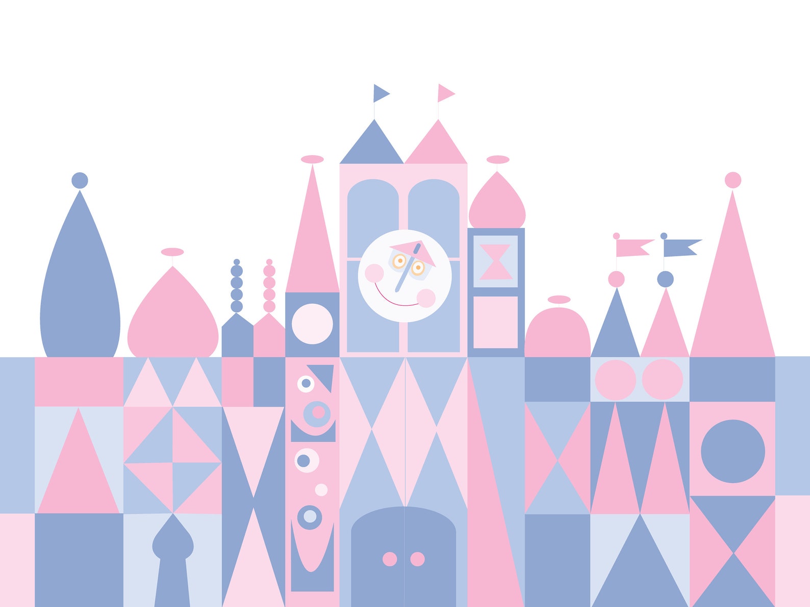 It's a SMALL WORLD Inspired Birthday Backdrop - Etsy