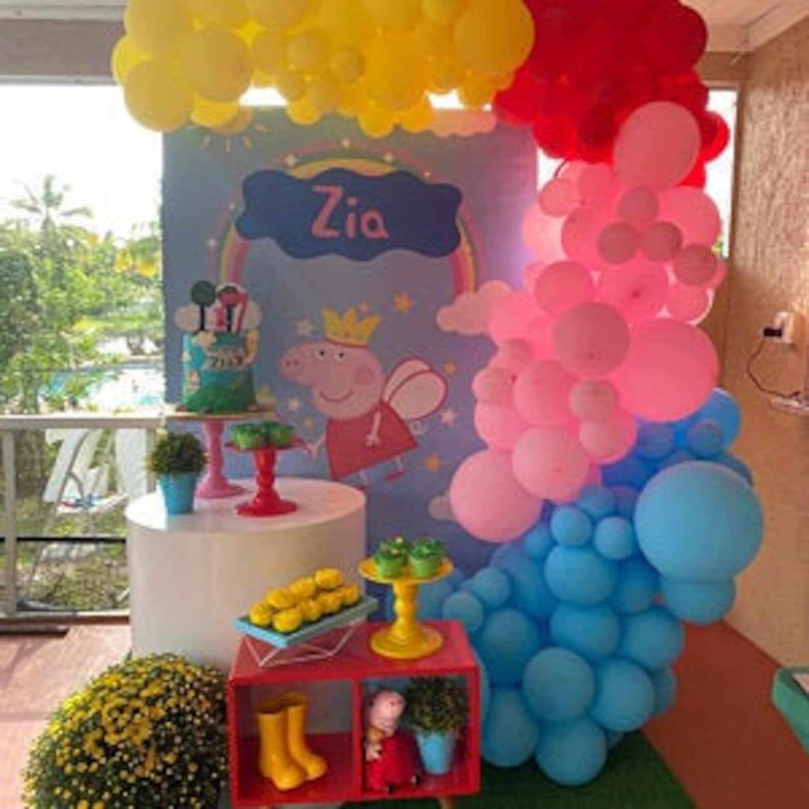 PIG Character Inspired Backdrop Personalized Birthday Party - Etsy