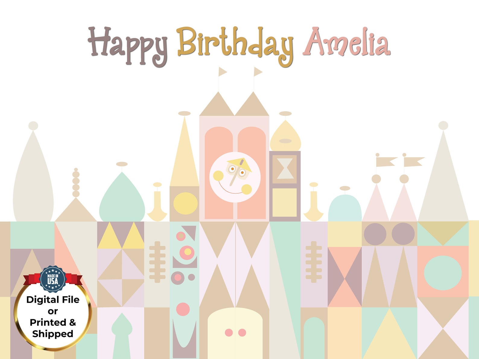 ITS a SMALL WORLD Inspired Personalized Birthday Party - Etsy