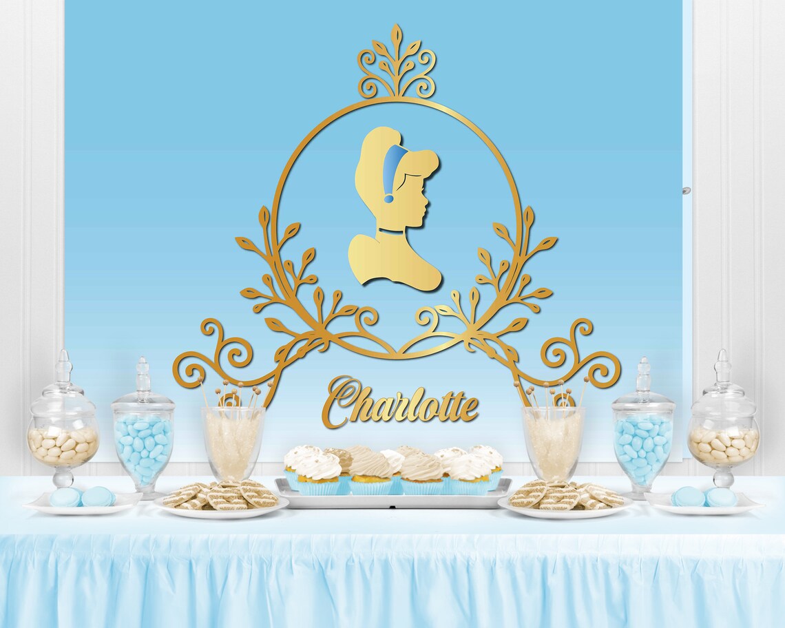 PRINCESS Birthday Backdrop - Party Backdrop - Party Banner - Party ...