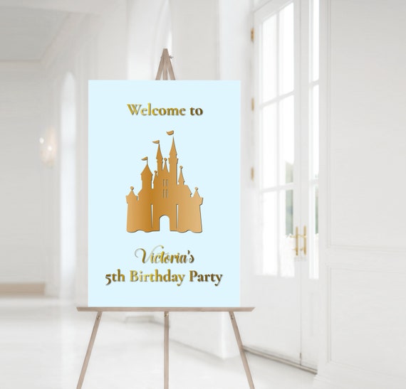 PRINCESS CASTLE Welcome Sign Personalized Princess Castle | Etsy