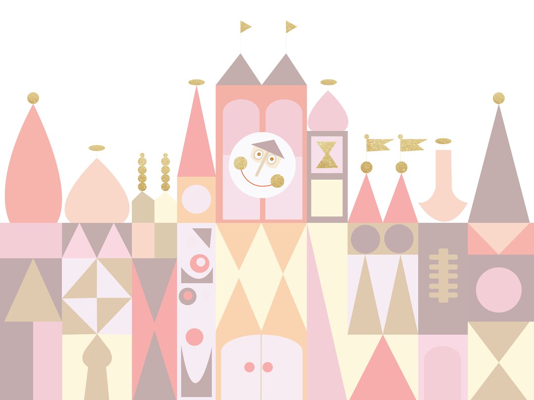 PRINTABLE DOWNLOAD FILE Gold Its a Small World Birthday Inspired Party ...