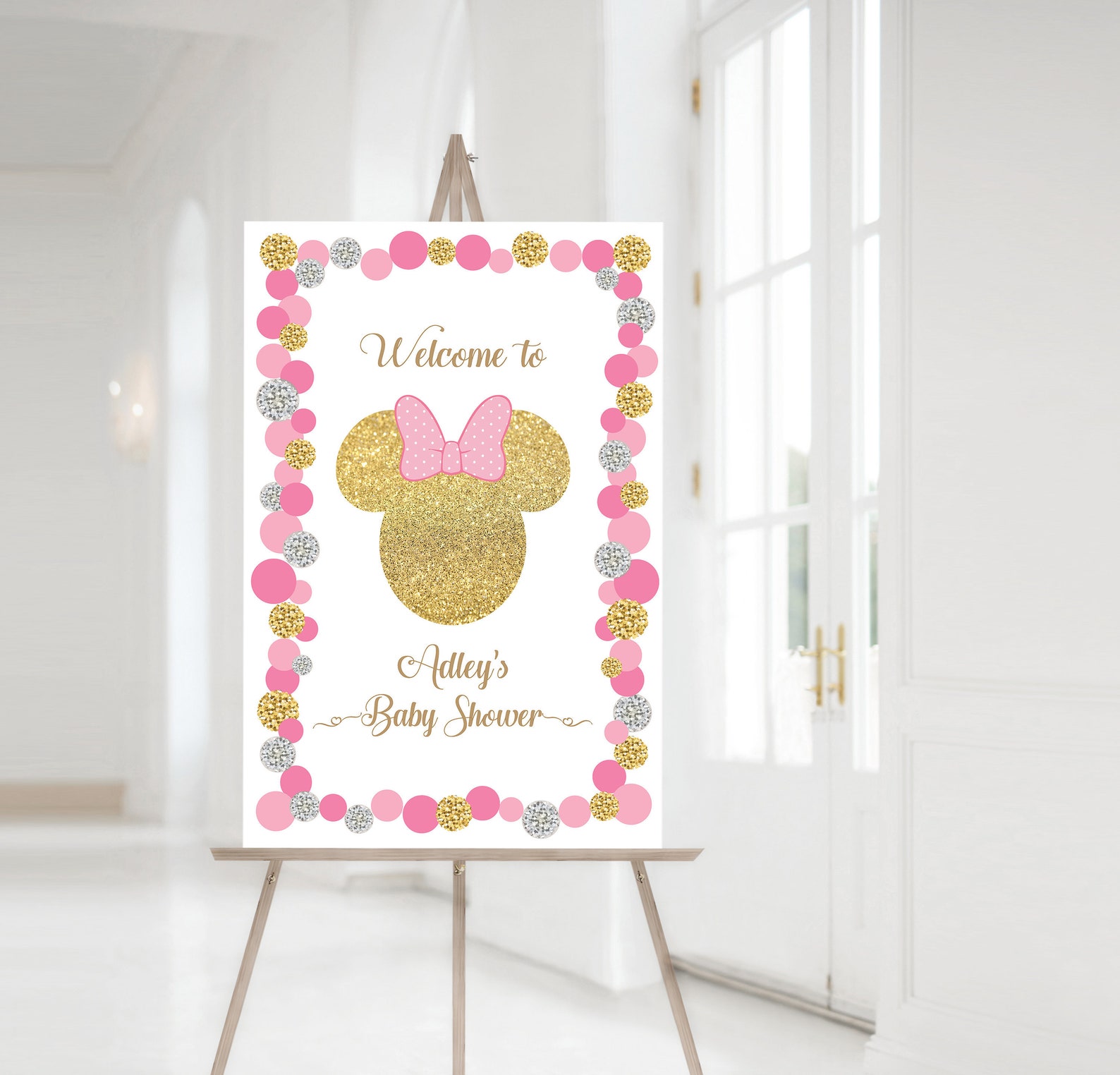 MOUSE Character Inspired Custom Personalized Welcome Sign for | Etsy