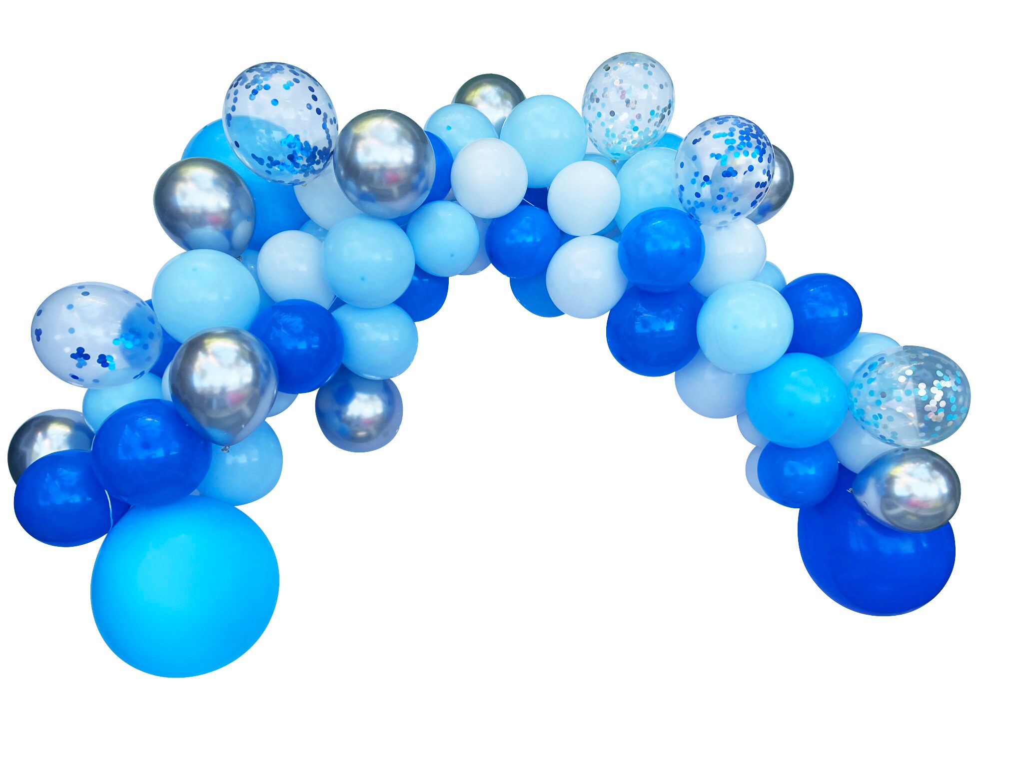 BLUE CONFETTI Balloon Garland Kit 14 Ft Blue Balloon Arch | Etsy