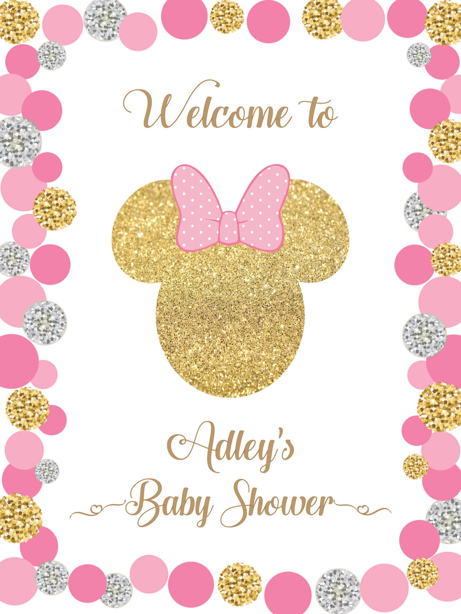 MOUSE Character Inspired Custom Personalized Welcome Sign for | Etsy