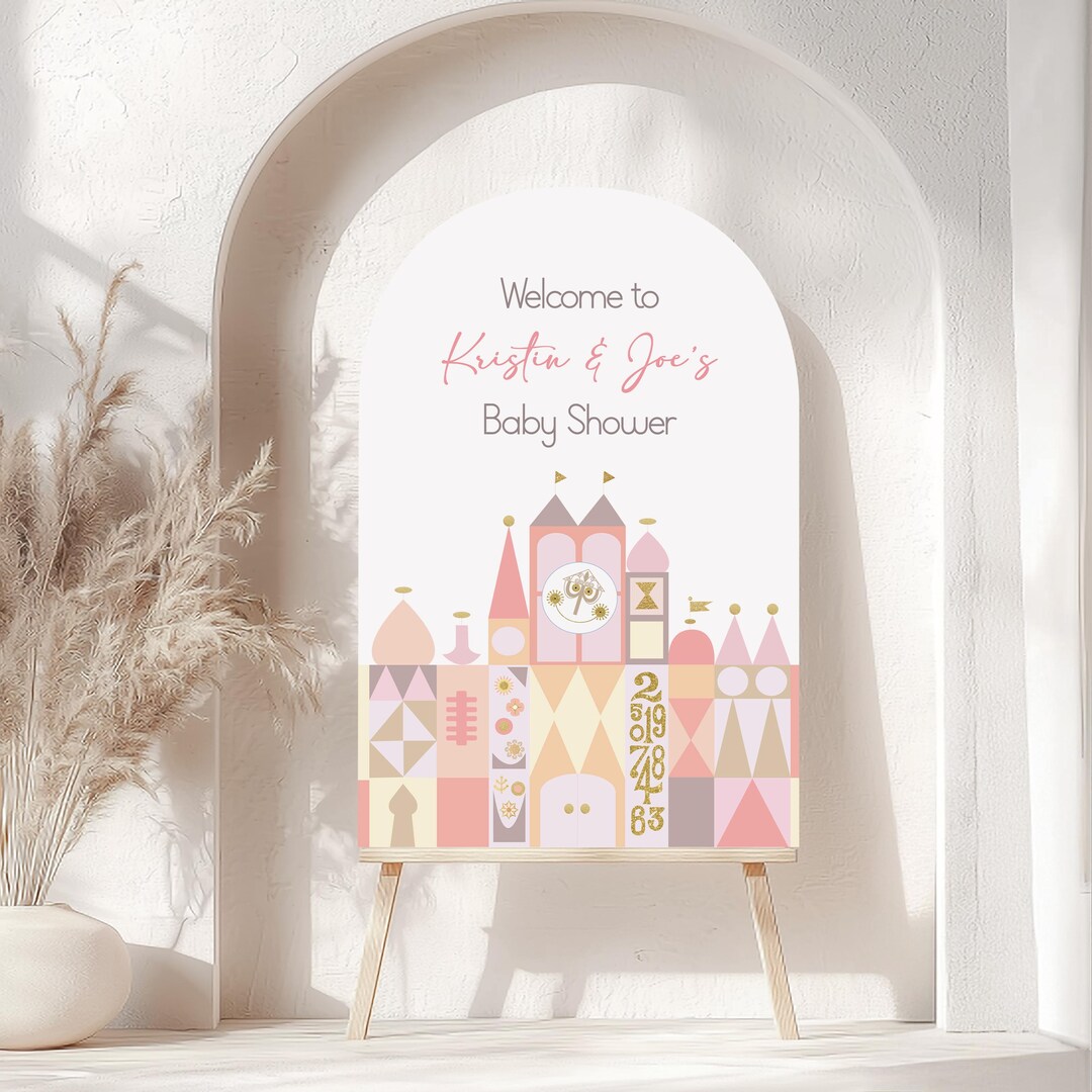 ARCH - SMALL WORLD Inspired Welcome Sign - Personalized Sign - Party ...