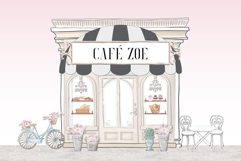 FRENCH PATISSERIE Party Backdrop - Personalized Paris Birthday Bridal ...