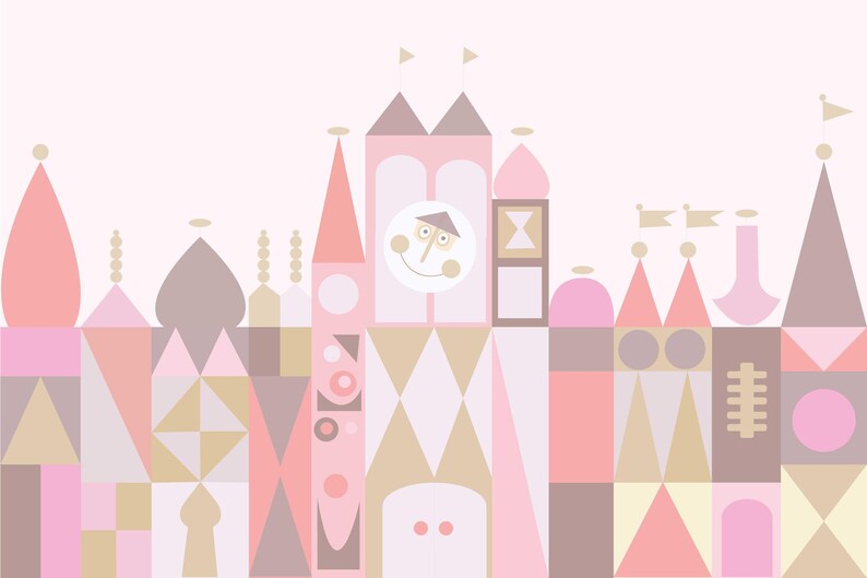 PRINTED Its a SMALL WORLD Inspired Birthday Party Backdrop - Etsy