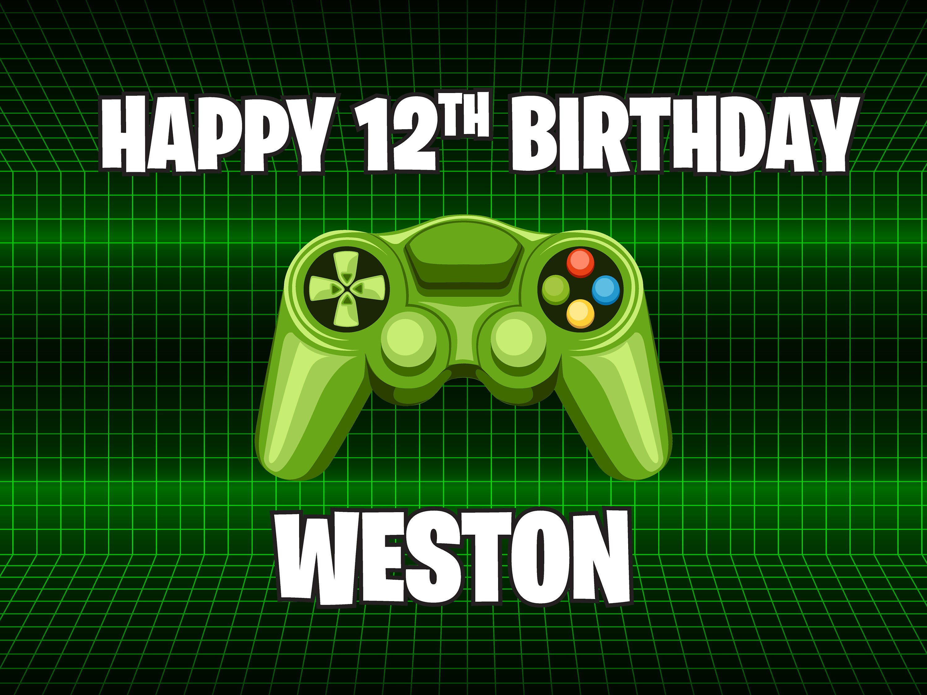 GAMING PARTY Backdrop Video Game Birthday Background | Etsy