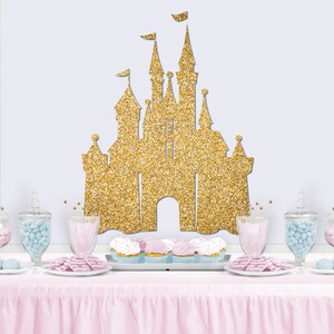 PRINCESS CASTLE Birthday Backdrop - Party Backdrop - Party Banner ...