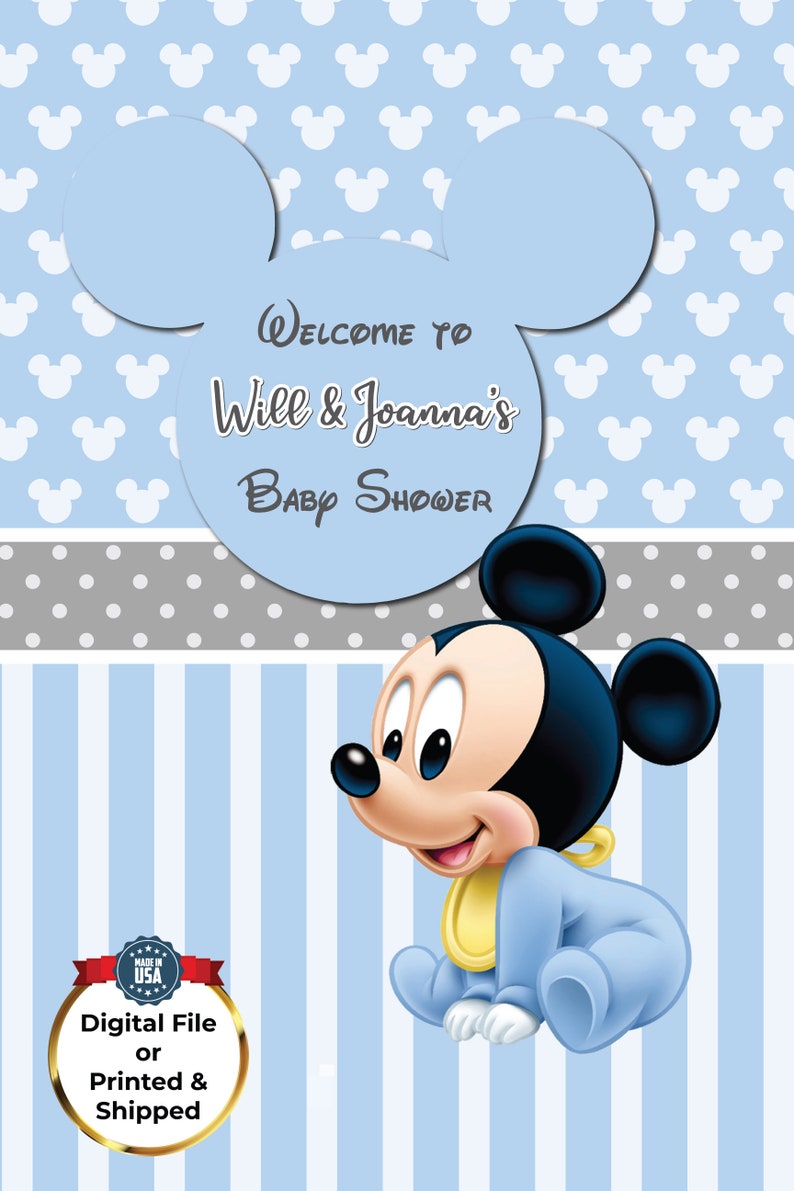 MOUSE Character Inspired Custom Personalized Welcome Sign for Party ...