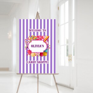 CANDY SHOPPE Welcome Sign - Candy Shop - Sweet Shop - High Tea Party ...