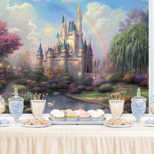 PRINCESS CASTLE Birthday Backdrop Party Backdrop Party - Etsy