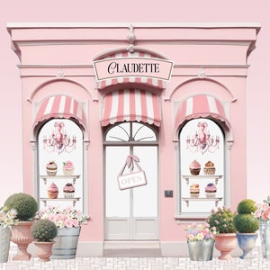 Personalized French Patisserie Backdrop: Paris Birthday, Bridal Shower ...