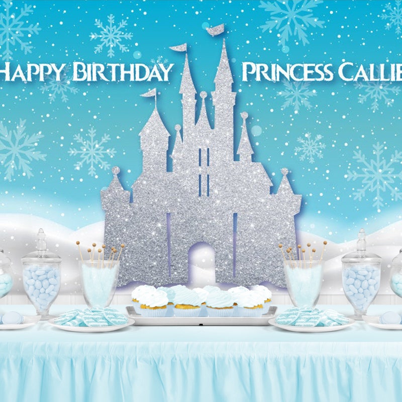 Frozen Backdrop - Etsy