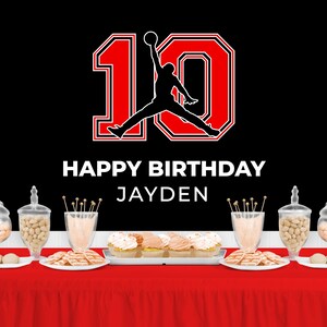 BASKETBALL Birthday Party Backdrop Basketball Birthday Party - Etsy