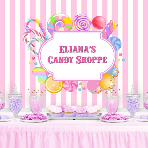 Candy Shop Backdrop - Etsy