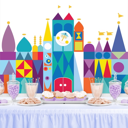 PRINTED Its a SMALL WORLD Inspired Printed Birthday Party | Etsy