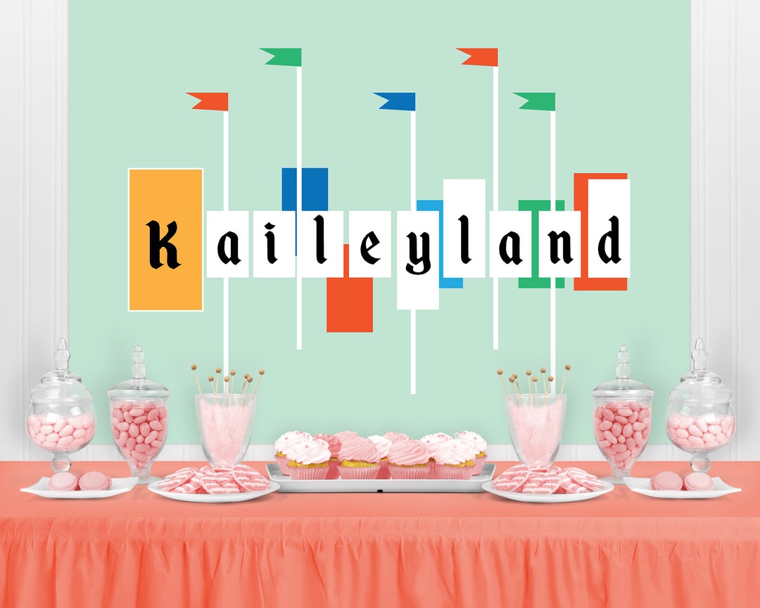 FLAG SIGN Birthday Backdrop - Party Backdrop - Party Banner - Party ...