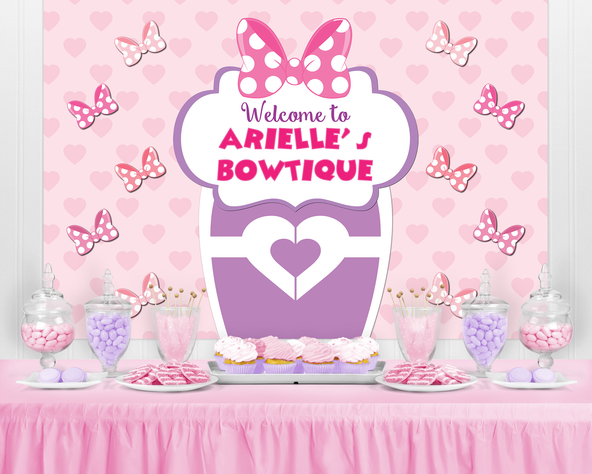 Minnie Mouse Bowtique Party Clipart