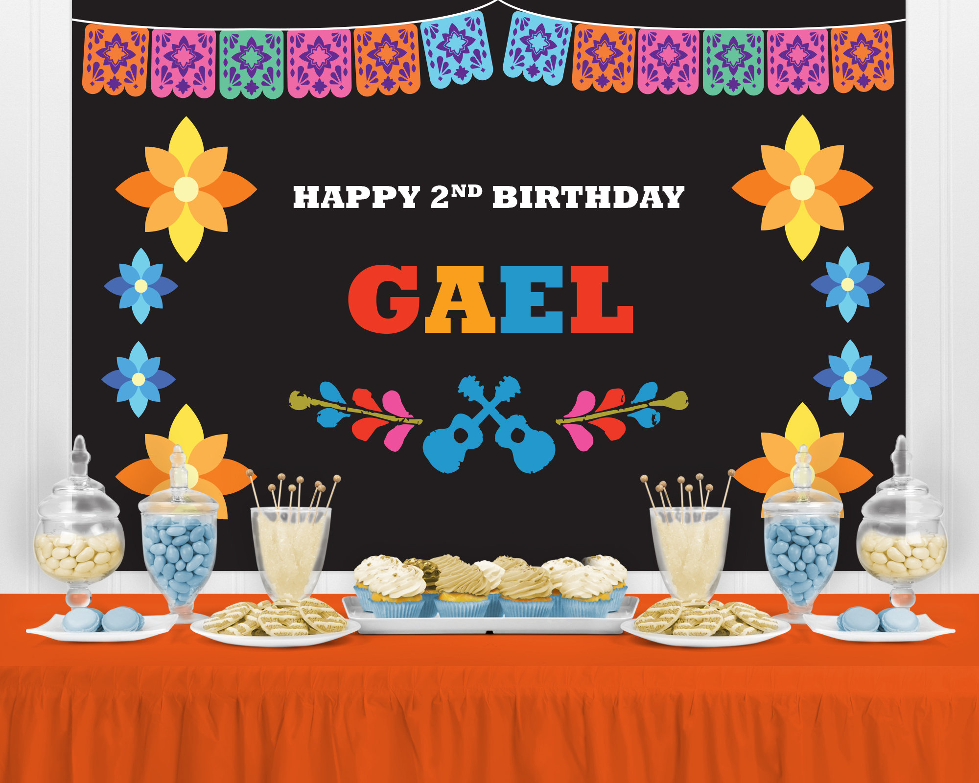 Personalized Party Backdrop Party Background Dia De Los | Etsy