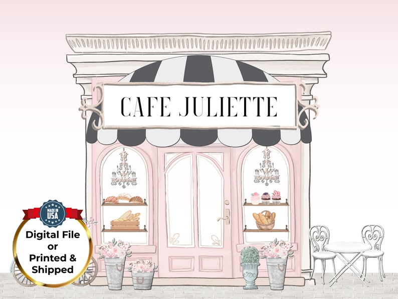 FRENCH PATISSERIE Party Backdrop - Personalized Paris Birthday Bridal ...