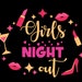 BACHELORETTE Party Backdrop - GIRLS NIGHT Out Party Background ...