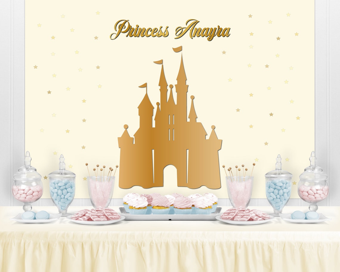 PRINCESS CASTLE Birthday Backdrop Party Backdrop Party - Etsy