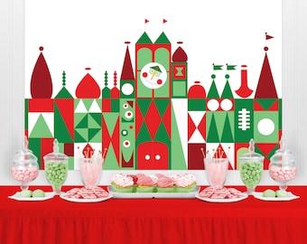 Its a Small World Backdrop - Etsy