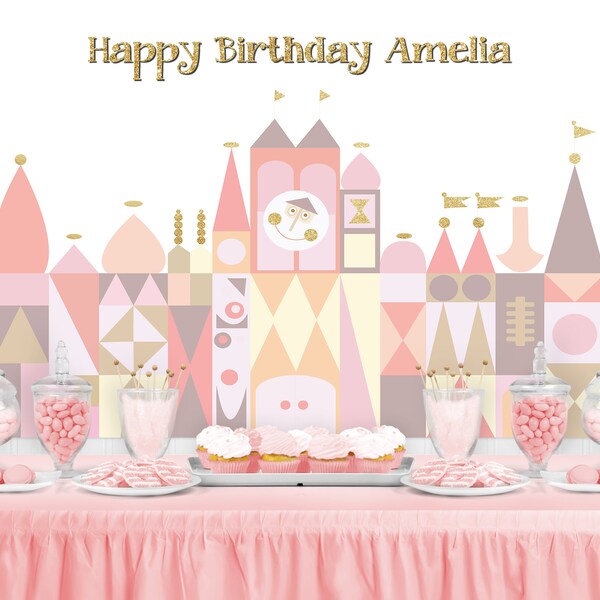 Its a Small World Backdrop - Etsy