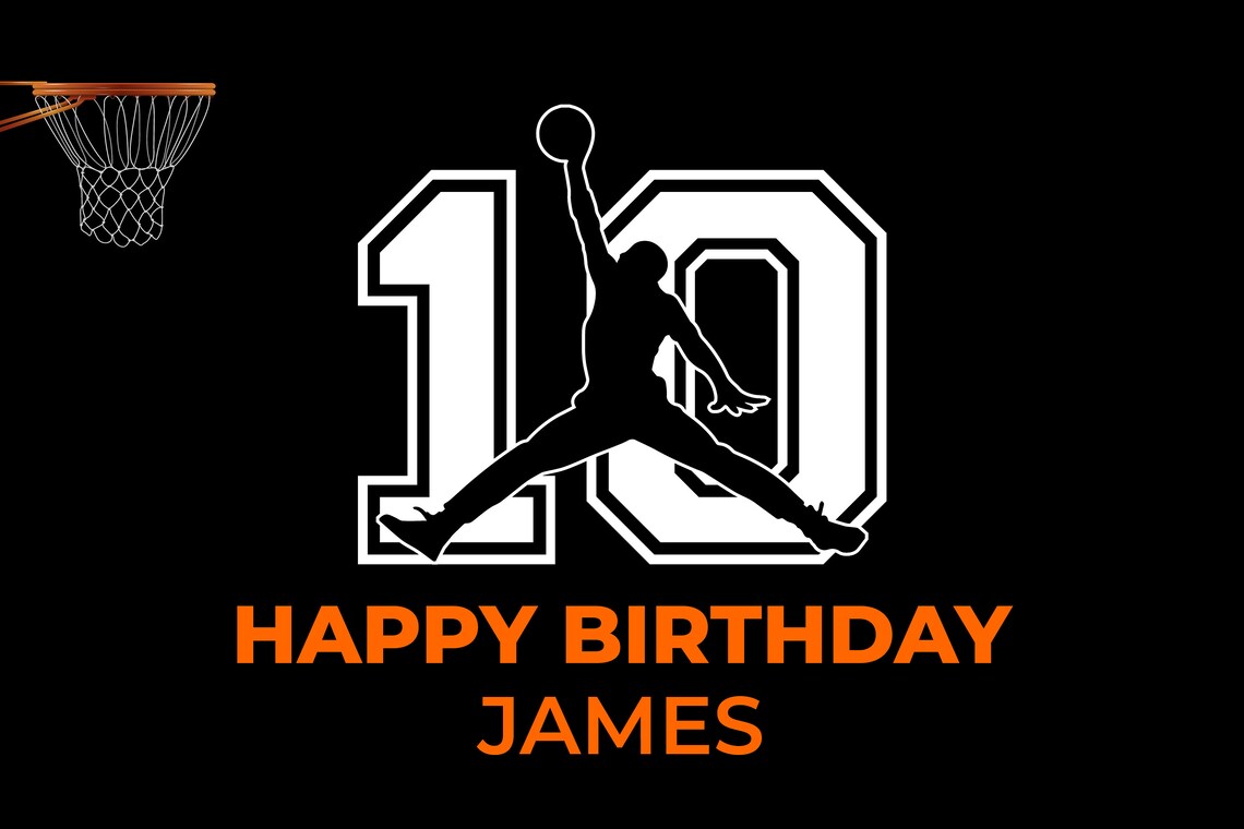 BASKETBALL Birthday Party Backdrop Basketball Birthday Party - Etsy